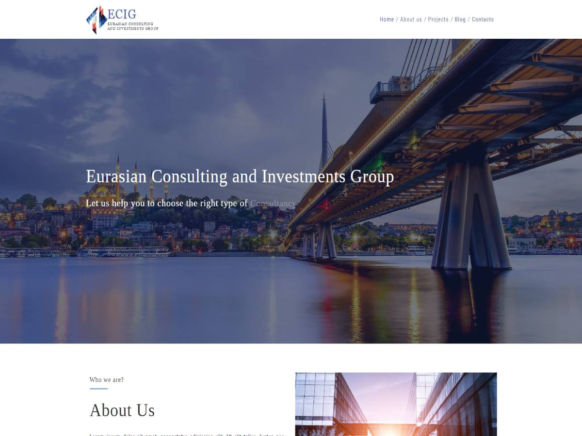 About us • ECIG • Eurasian Consulting and Investments Group