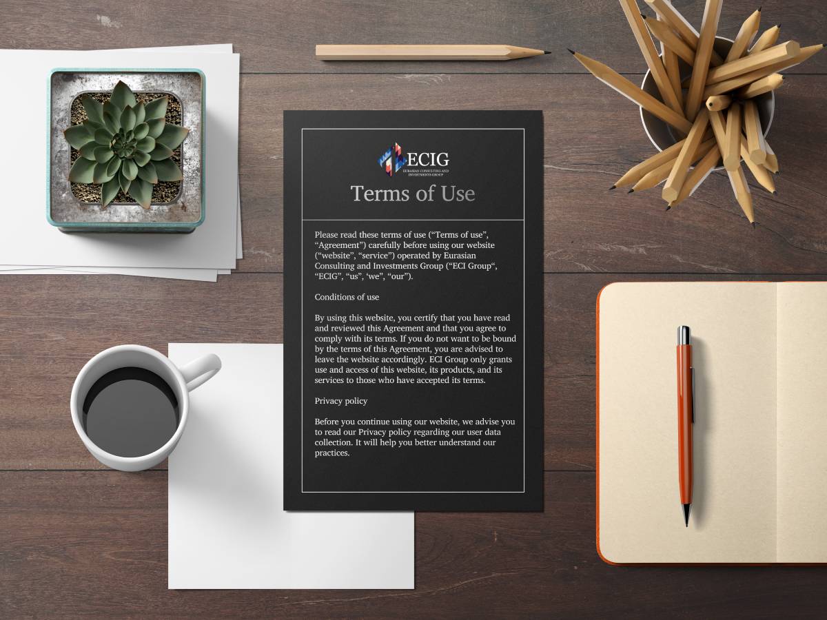 Terms of use • ECIG • Eurasian Consulting and Investments Group